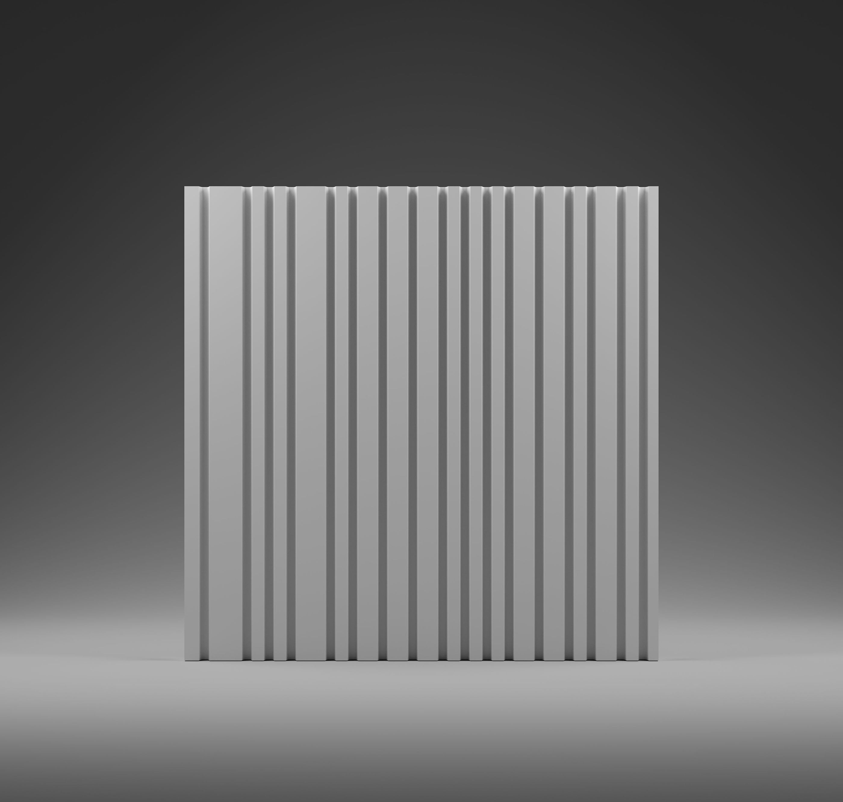 Cascade 3D Wall Panel from Gypsum | LED light integration | Premium ...