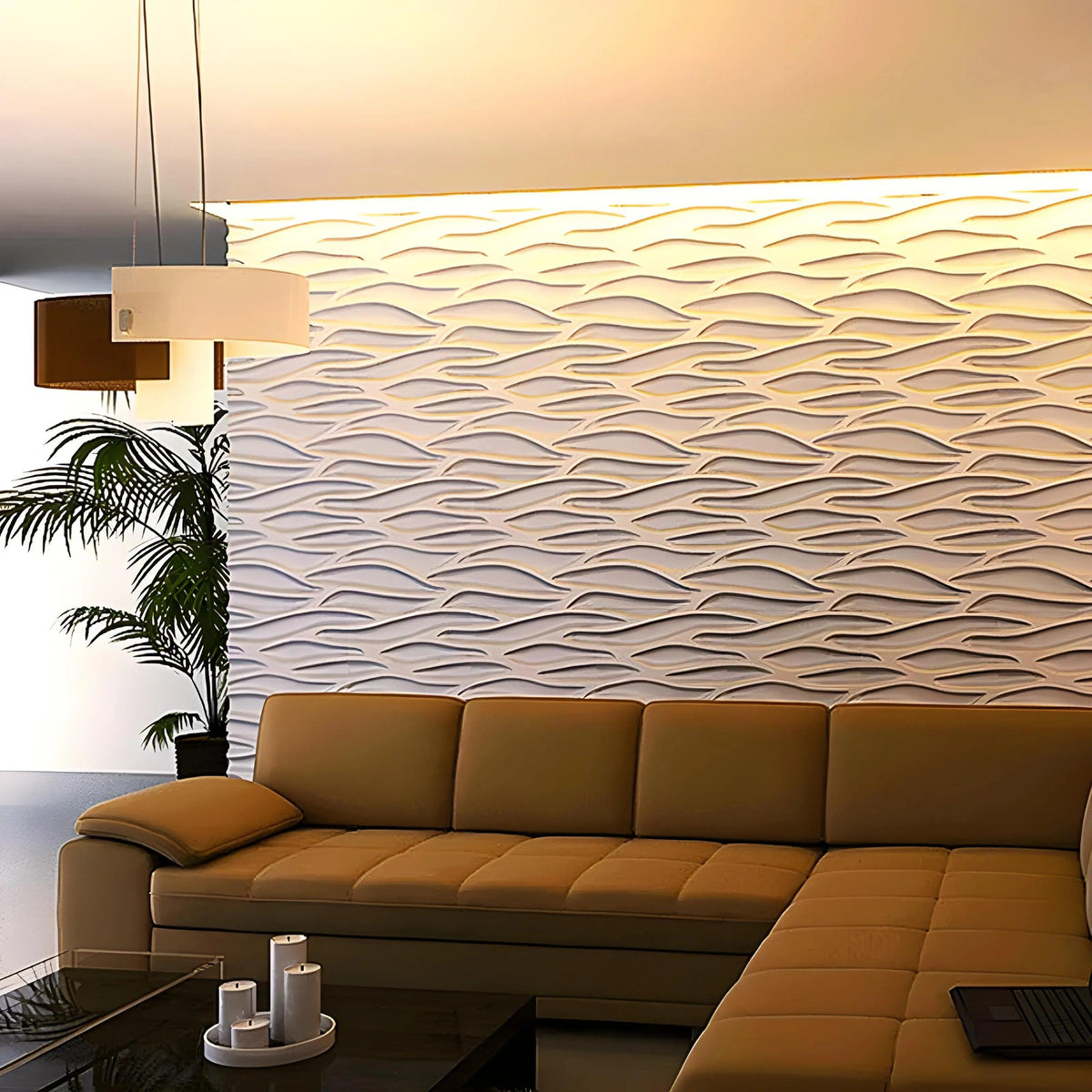 Gypsum 3D Wall Panels Drift | Premium Quality | Swiss 3D Wall Panels