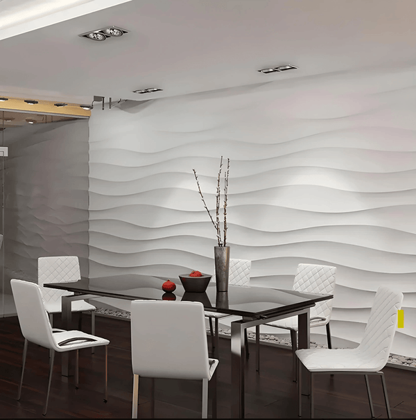 3D Wall Panel Ripple | Swiss 3D Panels from Gypsum | Premium Quality